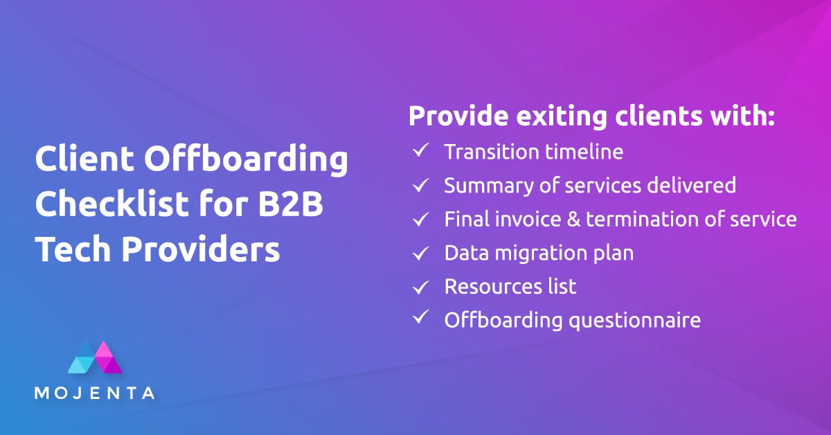 The Ultimate Client Offboarding Checklist for B2B Tech Providers